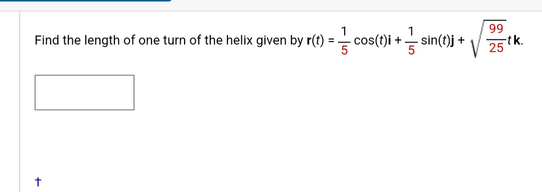 Solved Find the length of one turn of the helix given by | Chegg.com