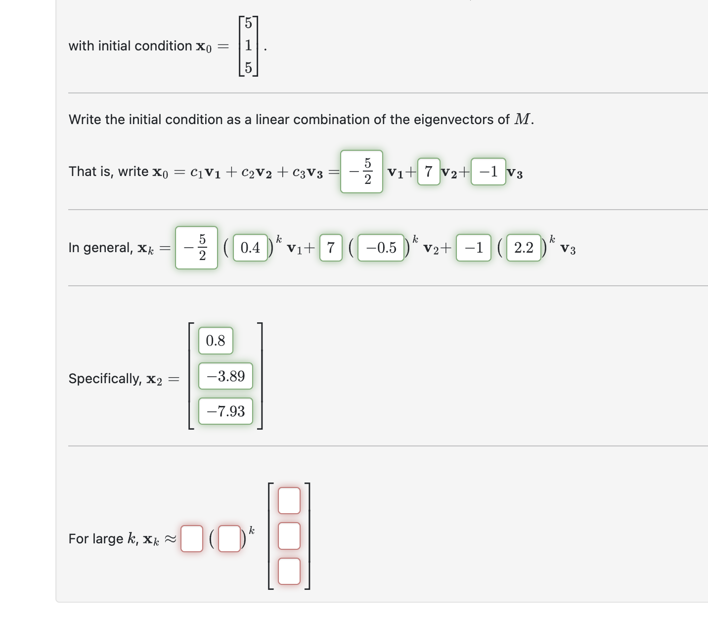 Solved Let ﻿be A 3x3 ﻿matrix With Eigenvalues ﻿with