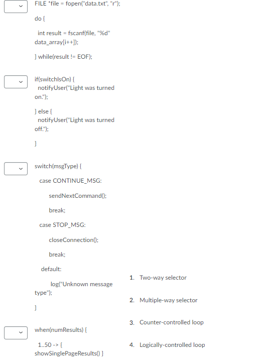 Solved FILE *file = fopen("data.txt", "r"); do { int result | Chegg.com