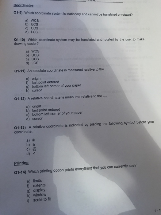 Solved ENGR 1304 Circle the best answer 1. What determines | Chegg.com