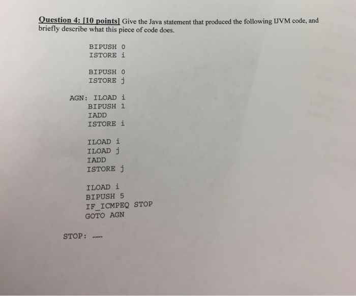 Solved Question 4: 110 pointsl Give the Java statement that | Chegg.com