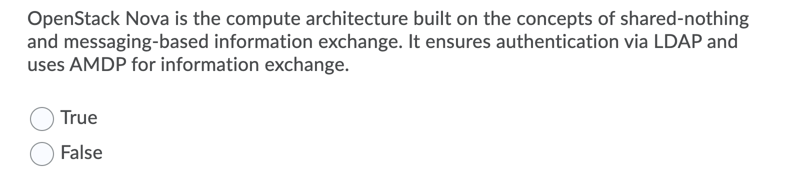 Solved OpenStack Nova is the compute architecture built on | Chegg.com