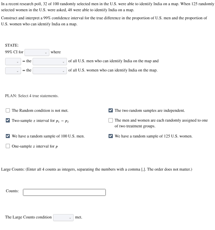 Solved In a recent research poll, 32 of 100 randomly | Chegg.com