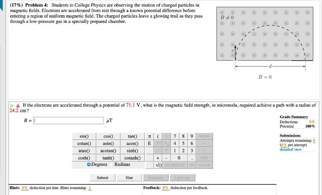 Solved (17\%) Problem 4: Students in College Physics are | Chegg.com
