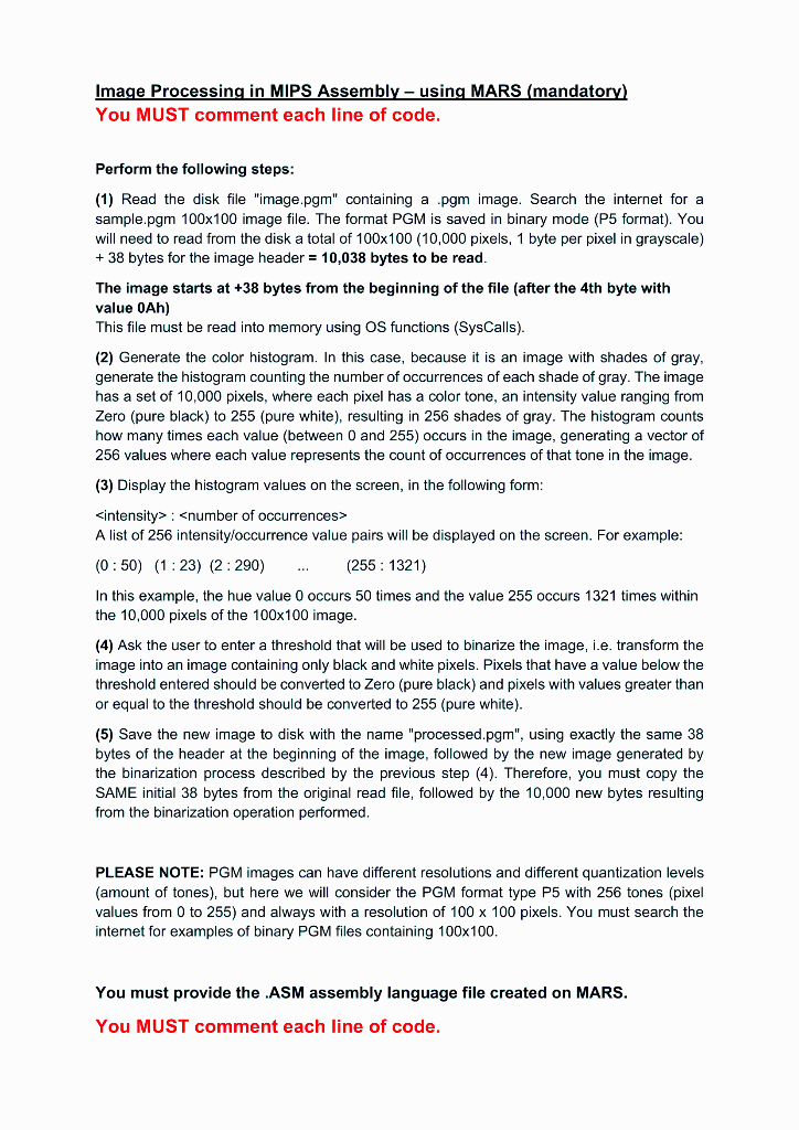 MIPS MARS ASSEMBLY PROGRAM. Please answer ONLY if | Chegg.com