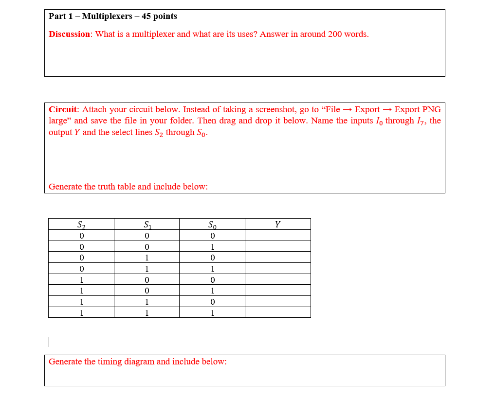 Solved DESCRIPTION Design an 8:1. multiplexer using simple | Chegg.com