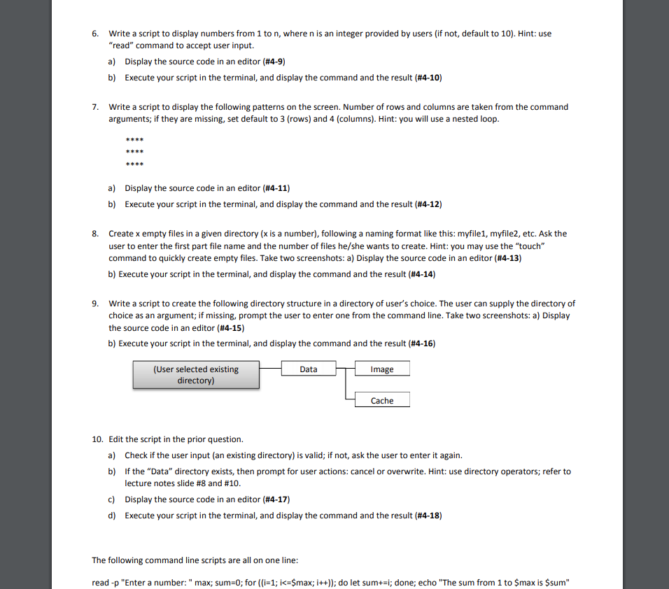 Solved 1 Write A Script To Check Command Arguments 3 