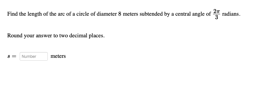 Solved 21 Find the length of the arc of a circle of diameter | Chegg.com