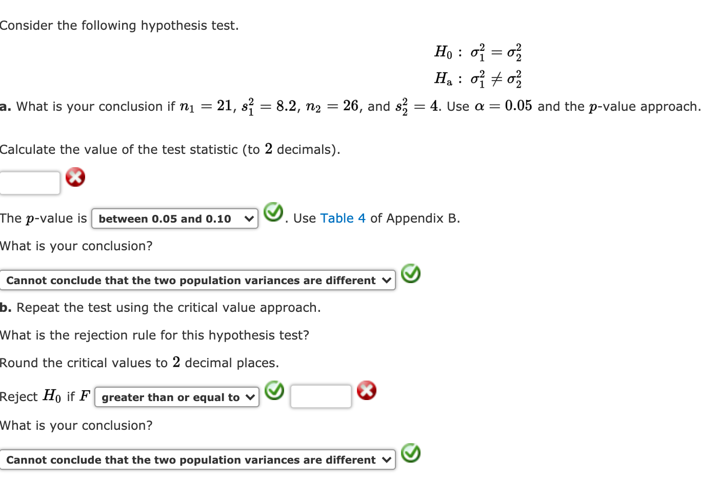 Solved Consider The Following Hypothesis Test Ho V H O