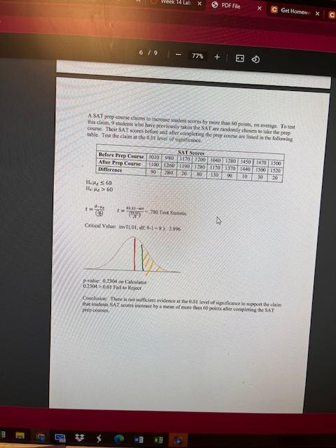 Solved Week 14 lat X POF File X C Get Home X с 6/9 - 77% A | Chegg.com