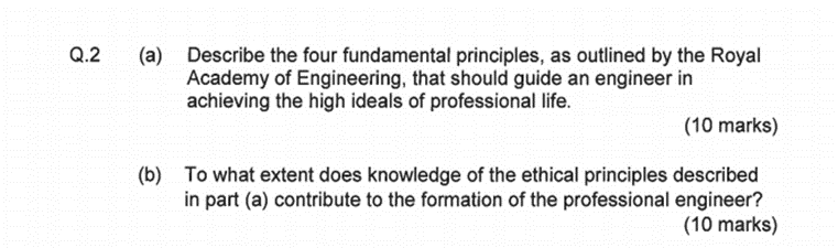 Solved Q.2 (a) Describe the four fundamental principles, as | Chegg.com