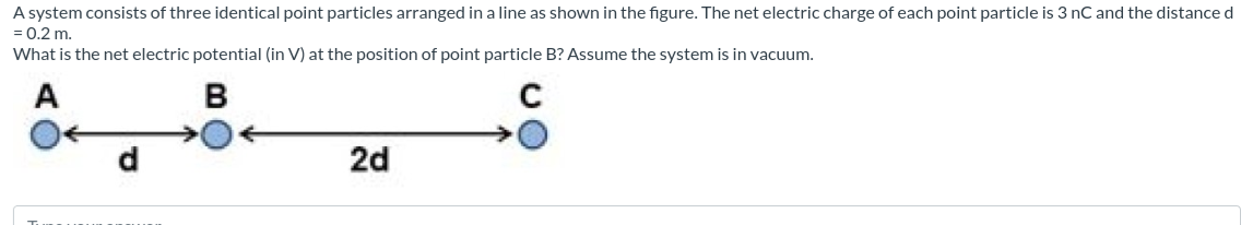 Solved A system consists of three identical point particles | Chegg.com