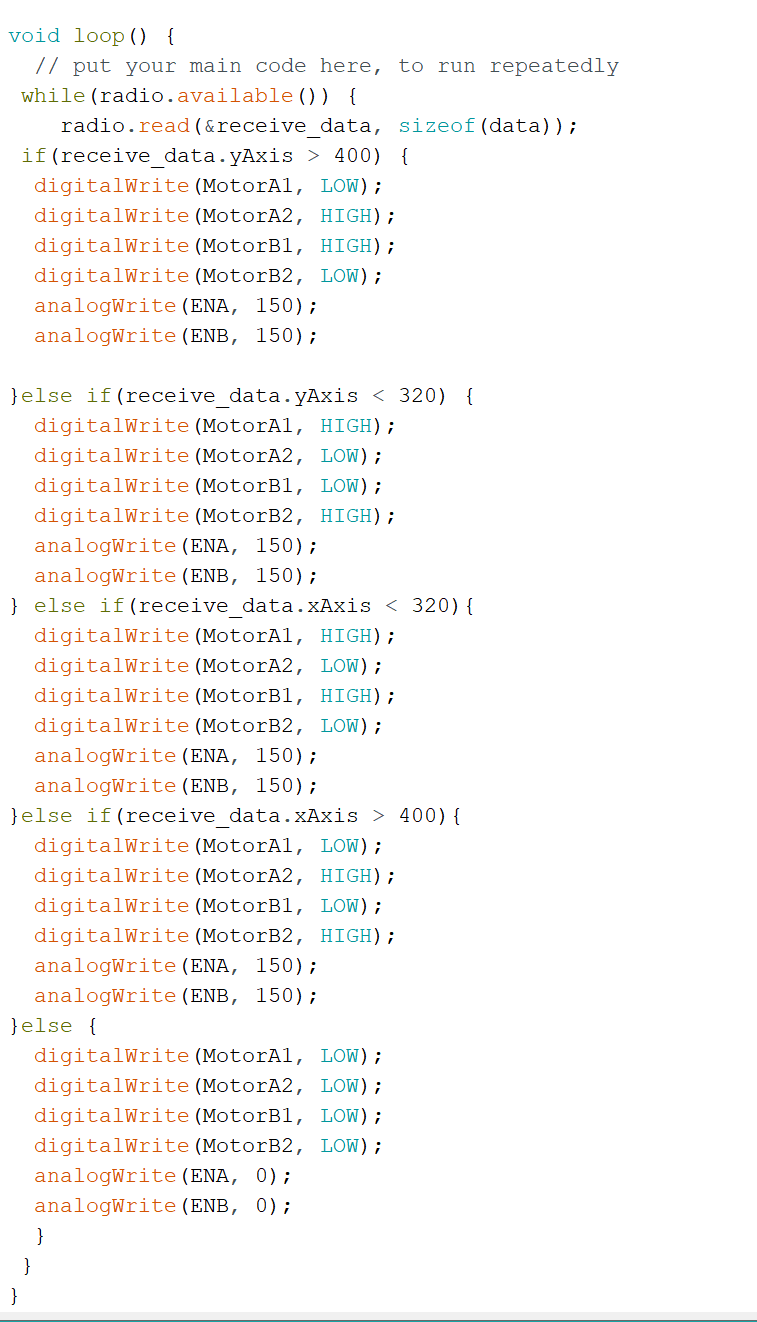 Solved THIS IS THE CODE FOR THE VOICE RECOGNITION ROBOT(1st | Chegg.com