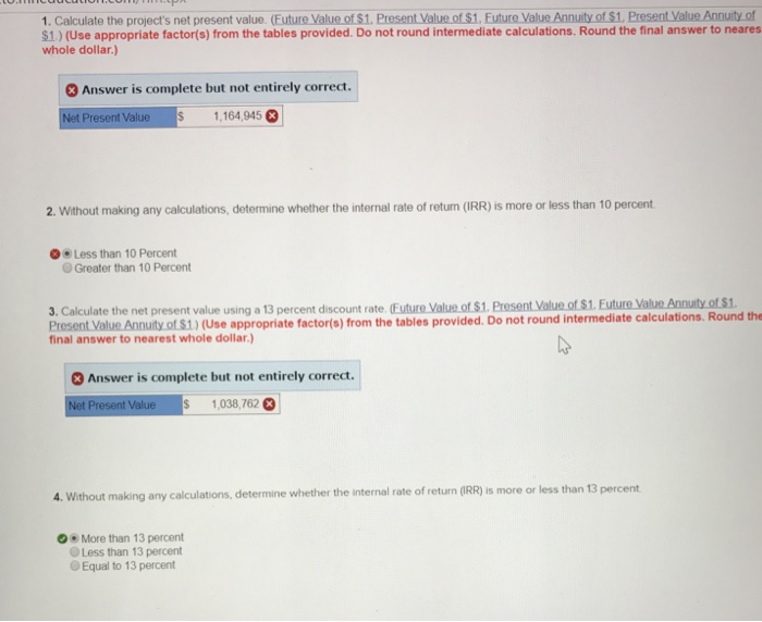 Solved E11-3 Calculating Net Present Value, Internal Rate of | Chegg.com