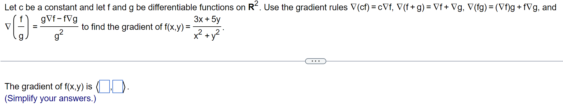 Solved Let c ﻿be a constant and let f ﻿and g ﻿be | Chegg.com