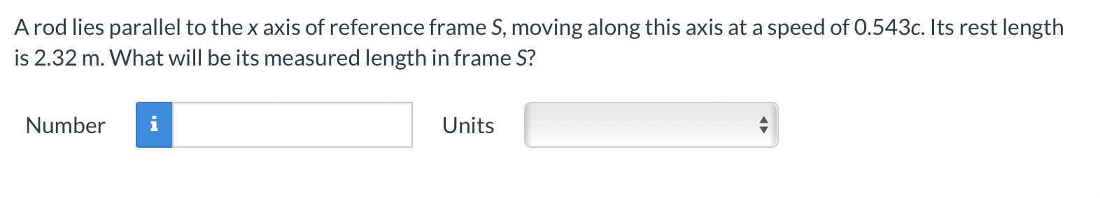 Solved A rod lies parallel to the x axis of reference frame | Chegg.com
