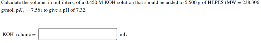Solved Calculate the volume, in milliliters, of 0.170 M NaOH | Chegg.com