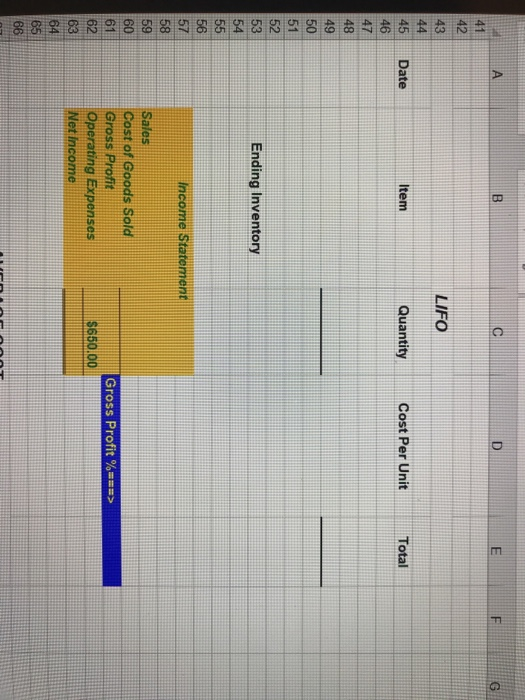 Solved Inventory Costing Methods Date Item Quantity Cost Per | Chegg.com