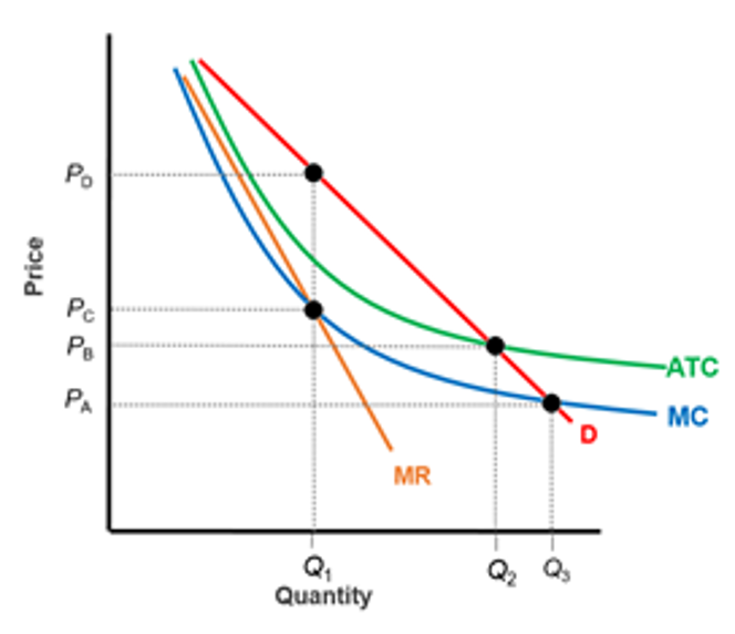 What type of market structure is shown in the graph | Chegg.com