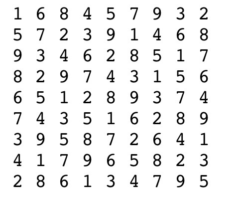 Solved For this assignment you will validate if a Sudoku 9X9 | Chegg.com