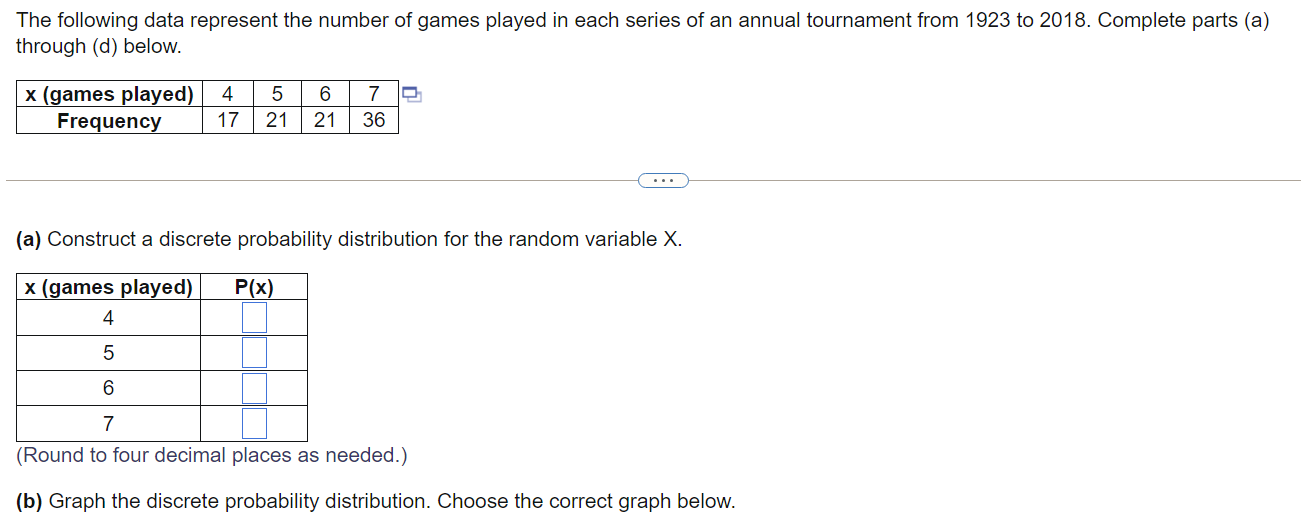 Solved (a) Construct a discrete probability distribution for | Chegg.com