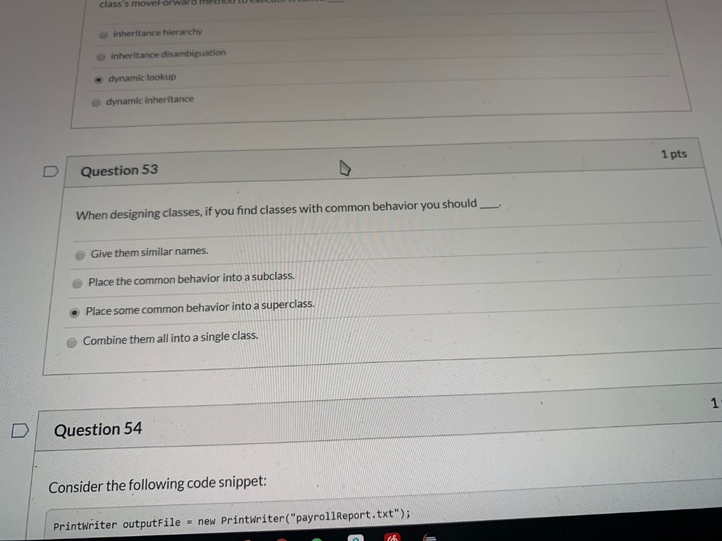 Solved 1 pts U Question 55 Which sort algorithm starts by | Chegg.com