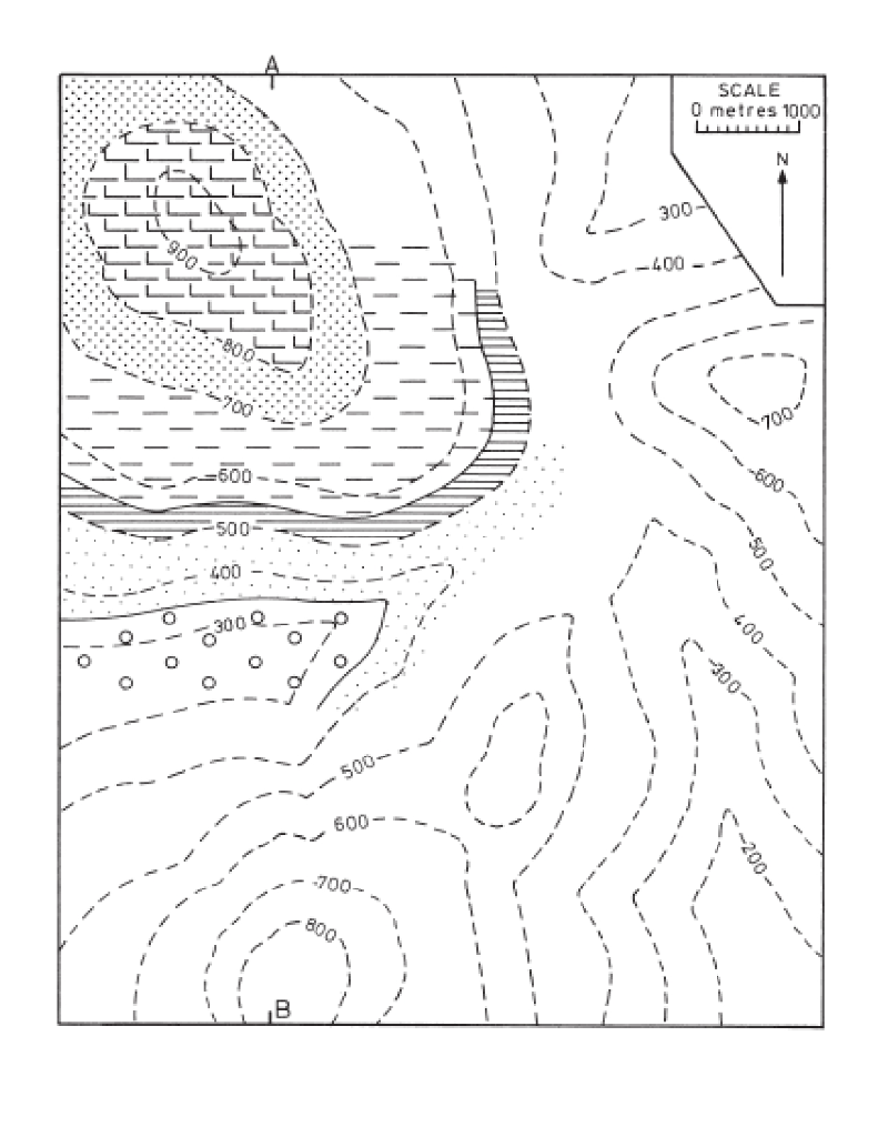 Solved • Contour lines for most areas should be smooth, | Chegg.com