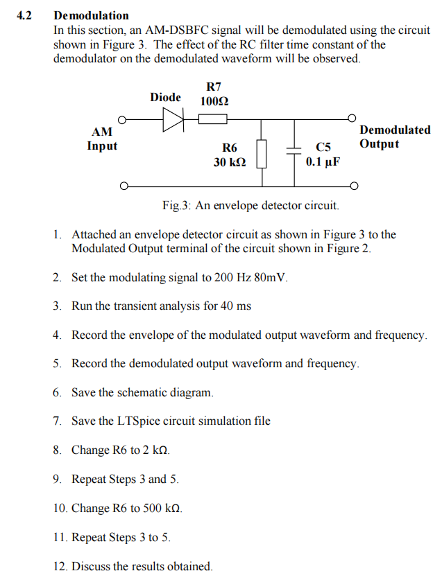 Solved How to do using LTspice? Objective: To demonstrate | Chegg.com