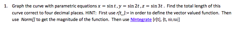 Solved 1. Graph the curve with parametric equations | Chegg.com