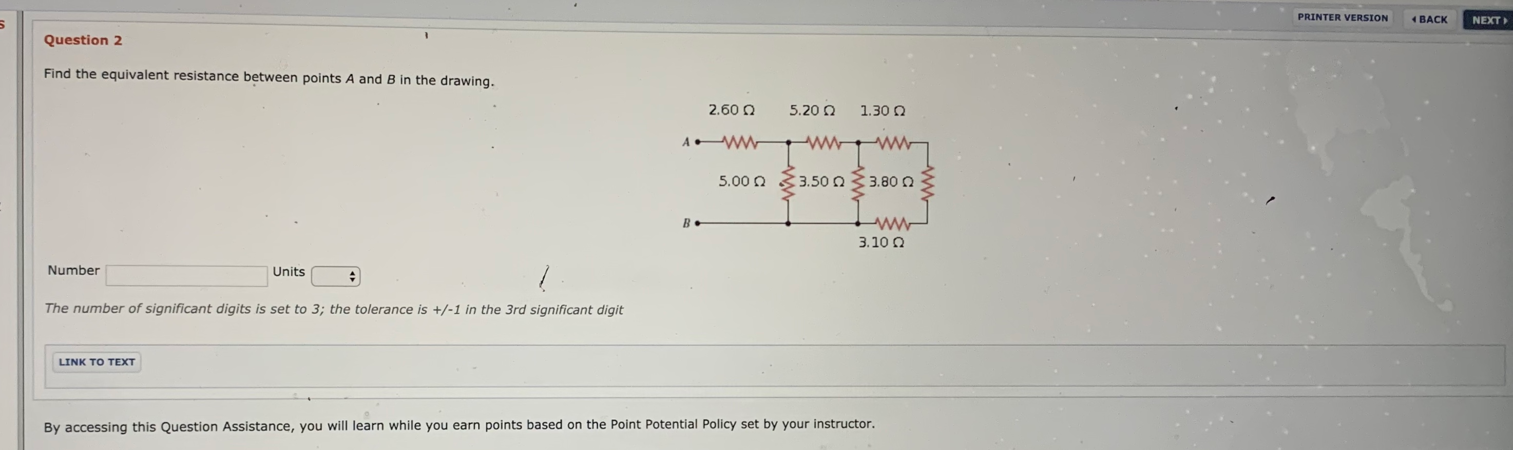 Solved PRINTER VERSION 4 BACK NEXT Question 2 Find the | Chegg.com