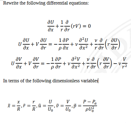 Solved Re-write the differential equations the above | Chegg.com