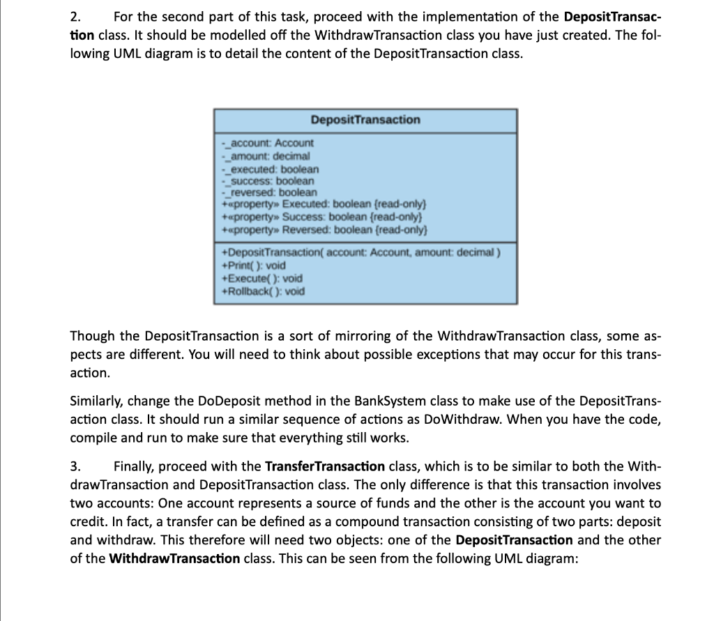 Solved Task Description This practical task requires you to | Chegg.com