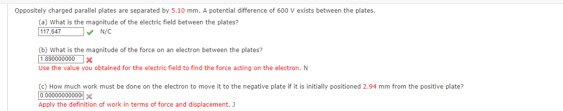 Oppositely charged parallel plates are separated by | Chegg.com