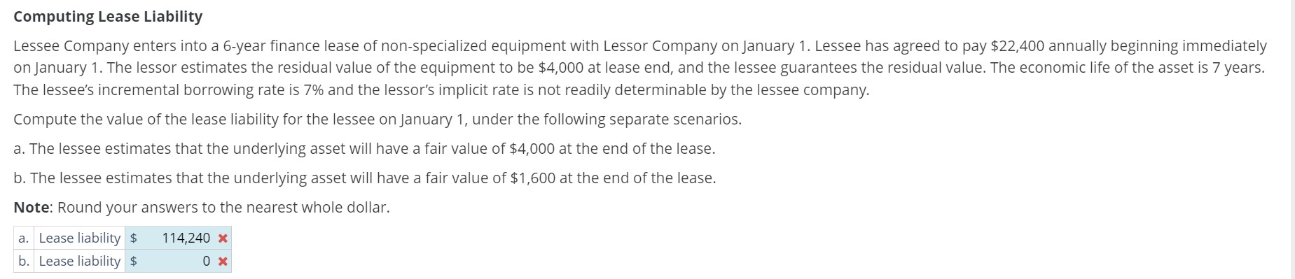 Solved Computing Lease Liability Lessee Company enters into | Chegg.com