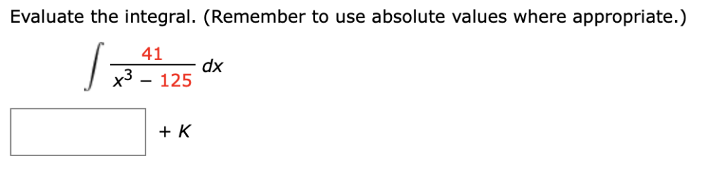 Evaluate the integral. (Remember to use absolute | Chegg.com