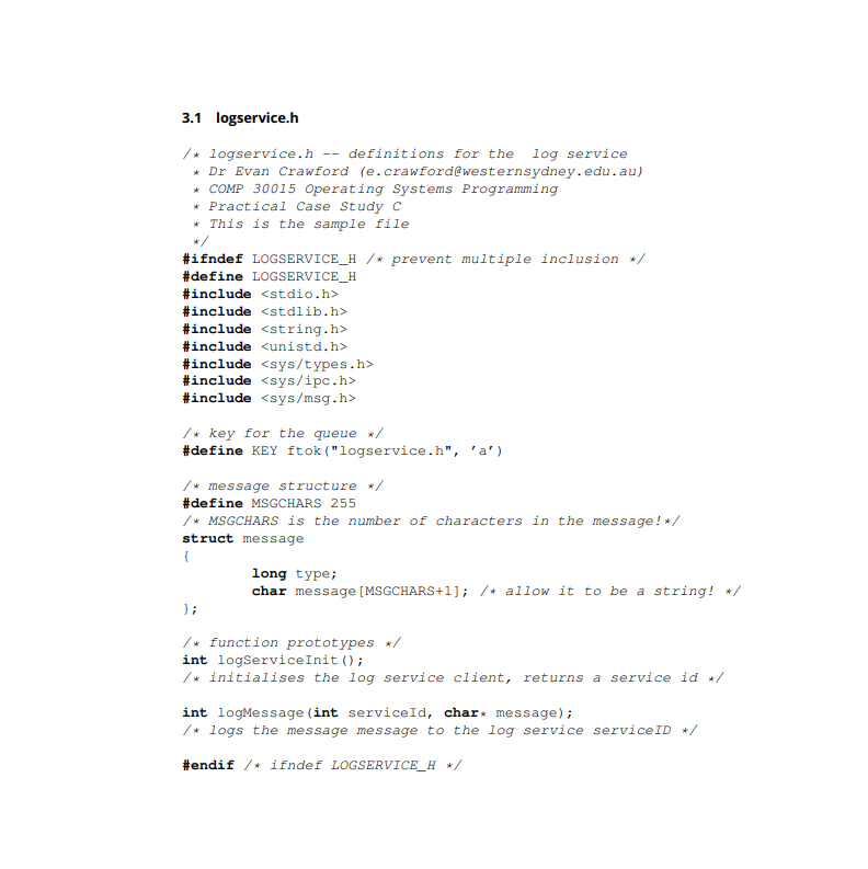 Solved How are you supposed to create this message-logging | Chegg.com