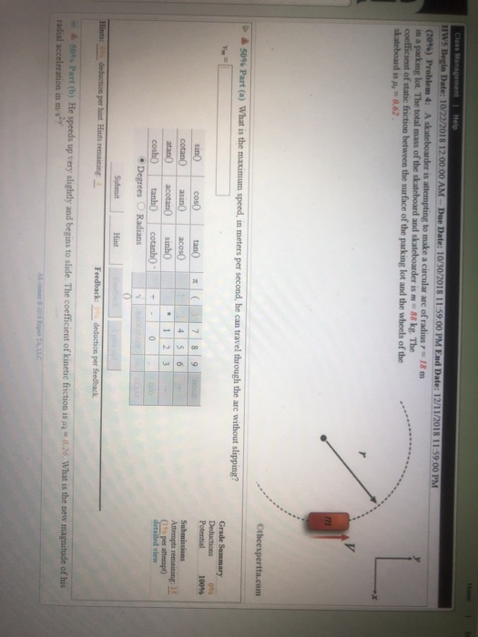 Solved to n a Potential atanO acotan sinh0 Hint e of his | Chegg.com