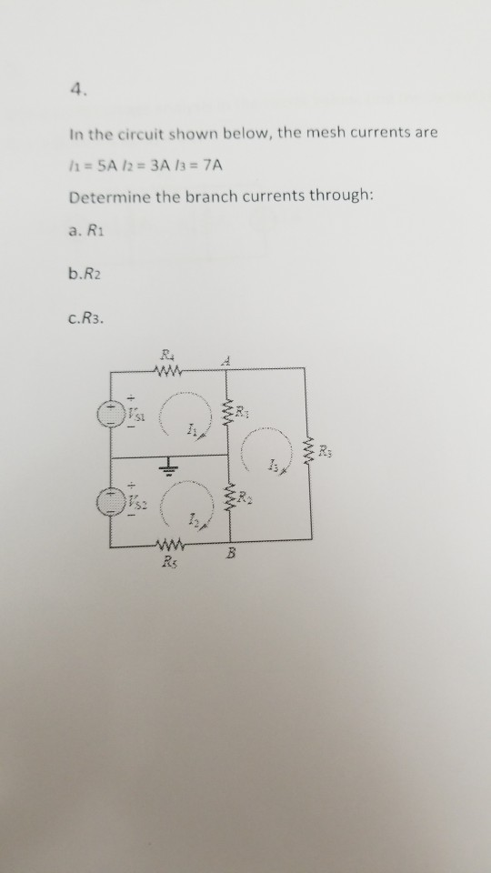 Solved In the circuit shown below, the mesh currents are 11 | Chegg.com