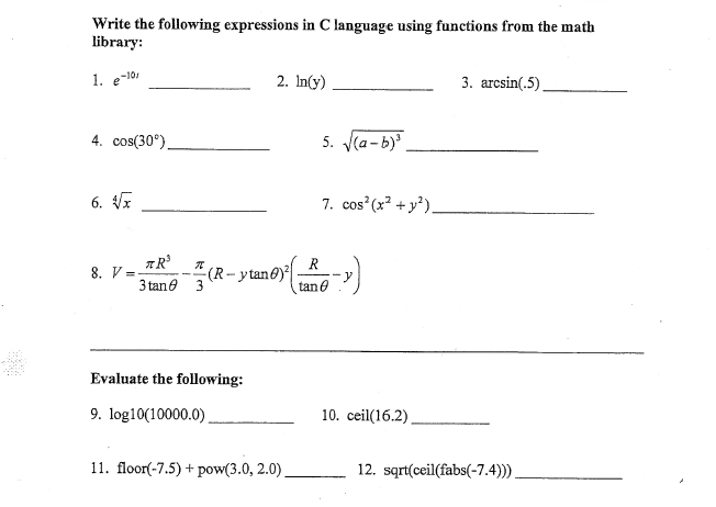 Math Ceiling And Floor In C | Shelly Lighting