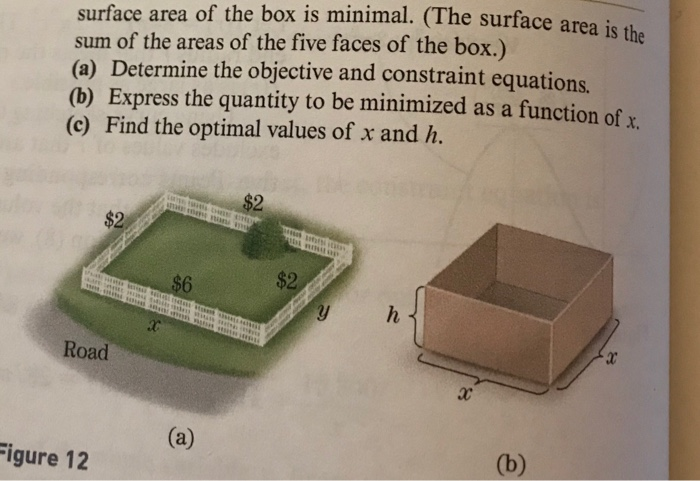 Solved 12 Volume Figure 12 B Shows An Open Rectangular Box Chegg