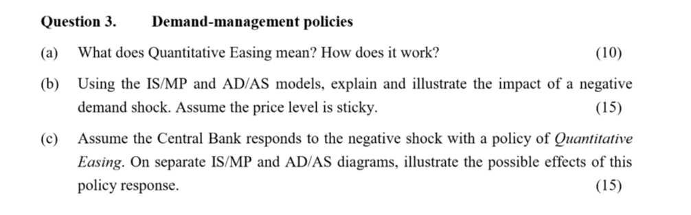 Solved Question 3 Demand Management Policies A What Does 8109