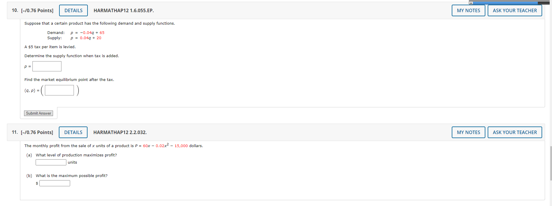 Solved Suppose that a certain product has the following | Chegg.com