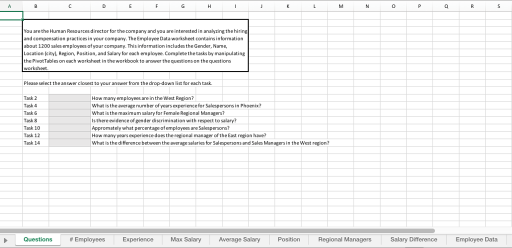 PivotTable Fields FIELD NAME Q Search fields Employee | Chegg.com