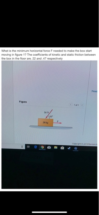 Solved What is the minimum horizontal force F needed to make | Chegg.com