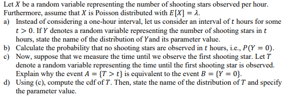 Solved Let X be a random variable representing the number of | Chegg.com
