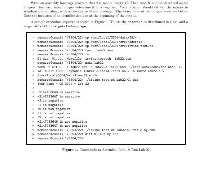 Write an assembly language program that will read a | Chegg.com