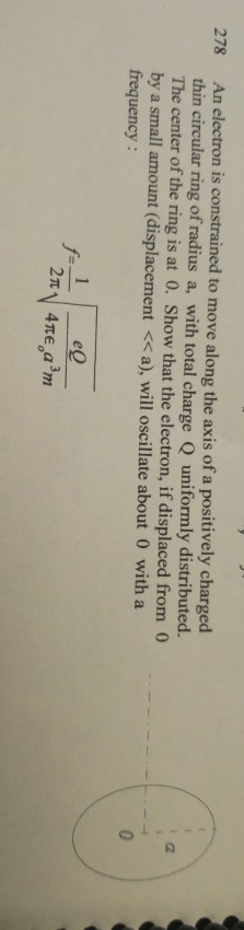 Solved An electron is constrained to move along the axis of | Chegg.com