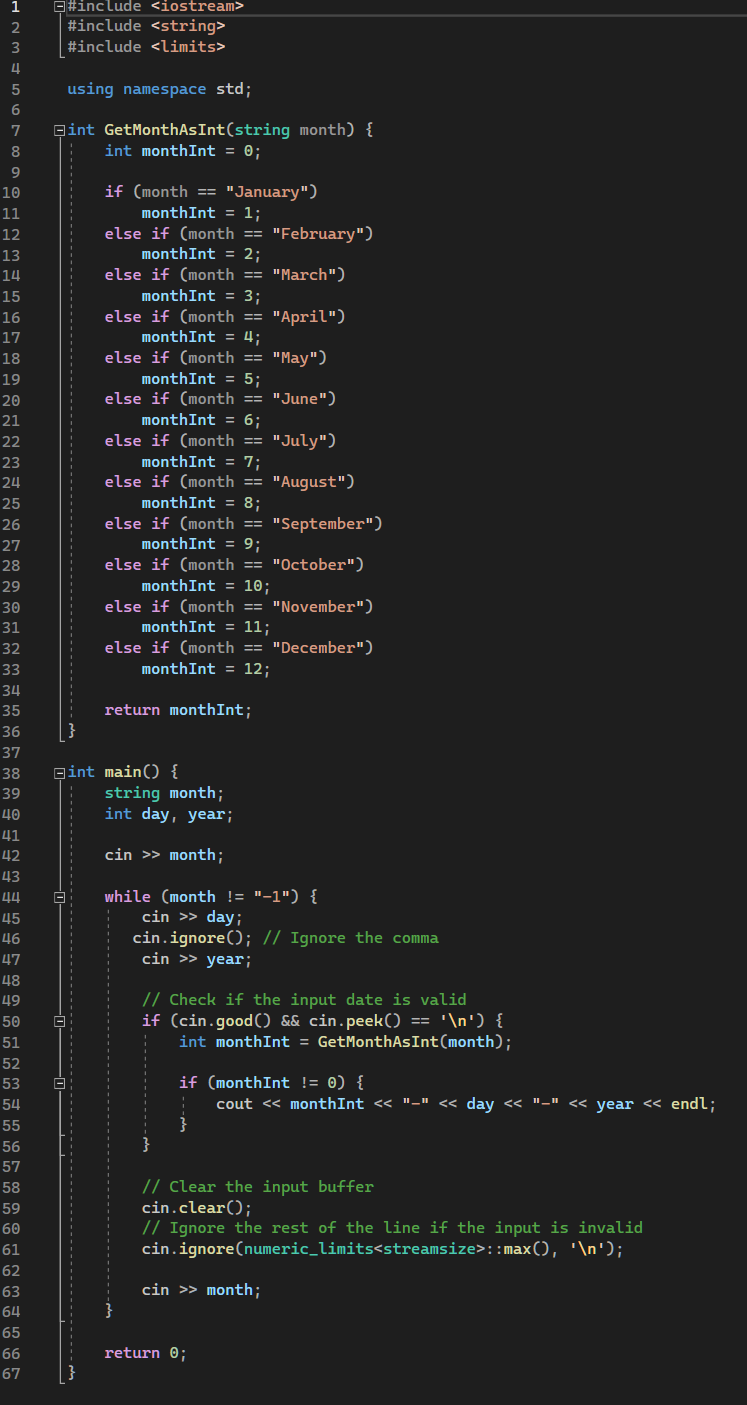 Solved 810 Lab Parsing Datescomplete Main To Read Dates 6757