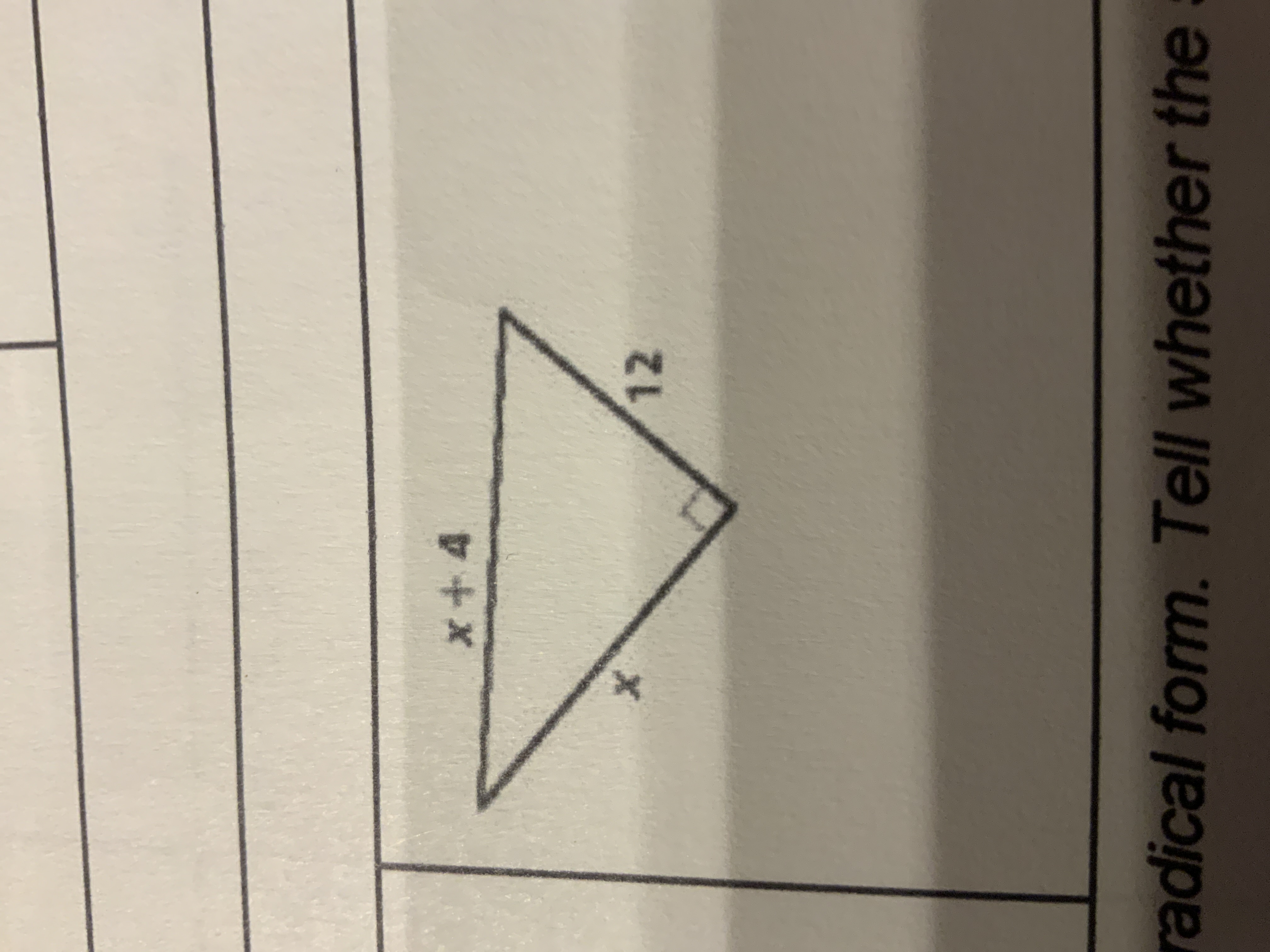Solved radical form. Tell whether the | Chegg.com