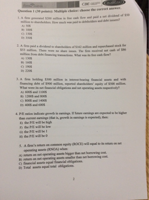 Solved estion 1 (30 points): Multiple choice: choose the | Chegg.com Solved estion 1 (30 points): Multiple choice: choose the | Chegg.com